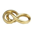11" x 5" Gold Ceramic Infinity Loop Abstract Sculpture, by DecMode ...