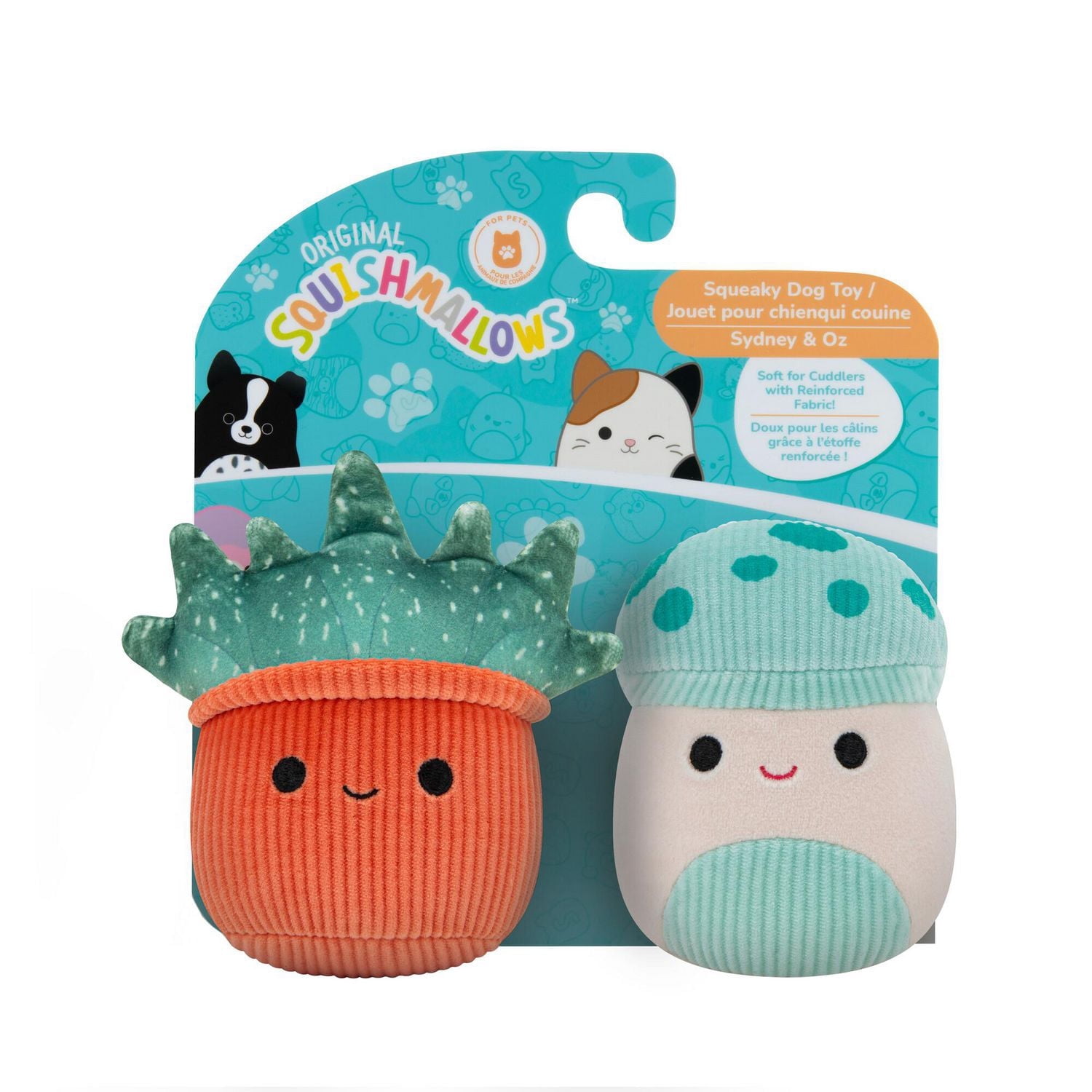 Click here for Squishmallows Squeaky Pet Toys 2-Pack - Melly & Fr... prices
