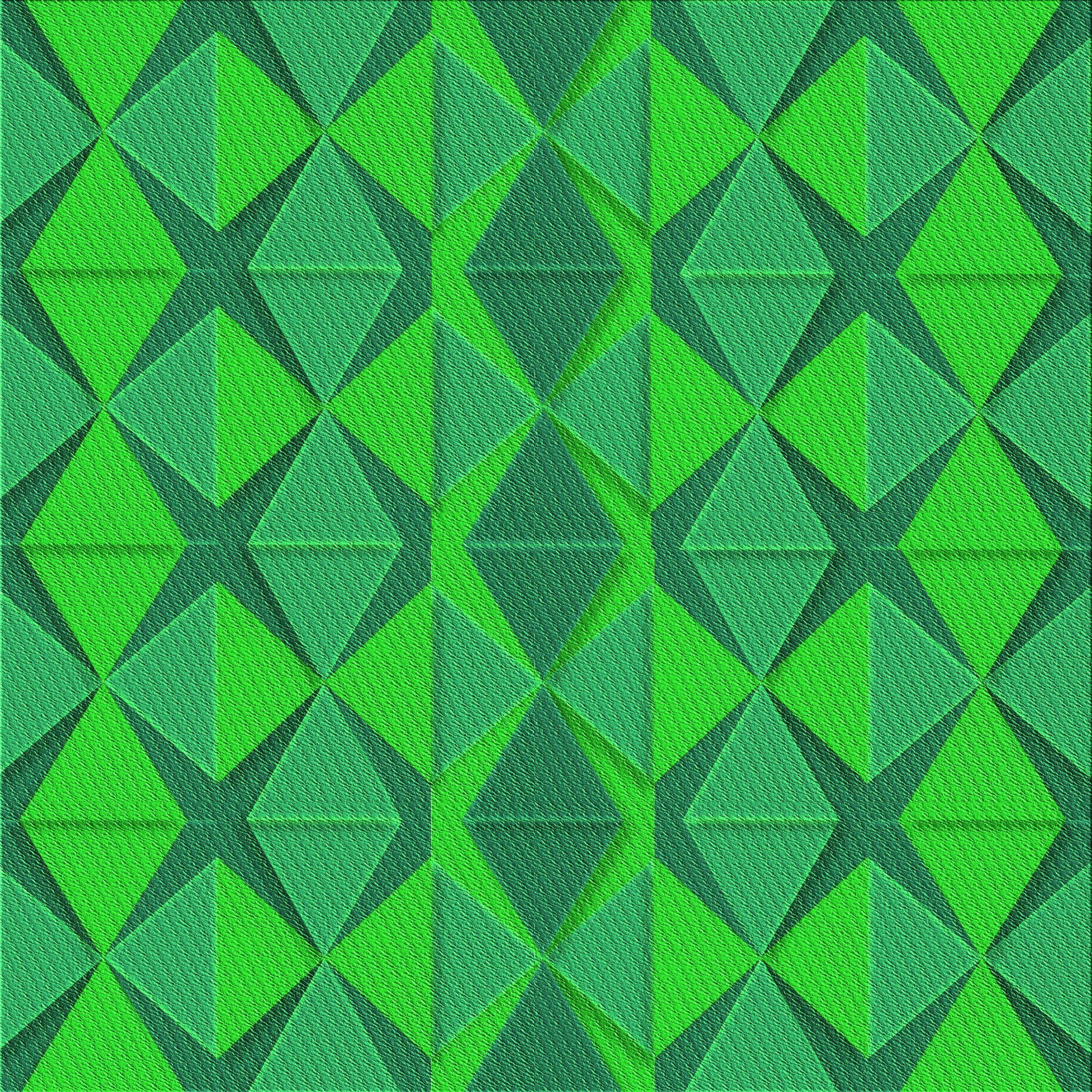 Ahgly Company Indoor Square Patterned Lime Green Area Rugs, 6' Square ...