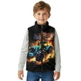 chaqlin American Flag Tractor Vest for Boys Fashion Y2K Sleeveless ...
