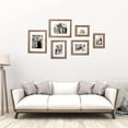 HOUSE DAY Set of 6, 8x10 Walnut Picture Frames, Pre-Installed for ...