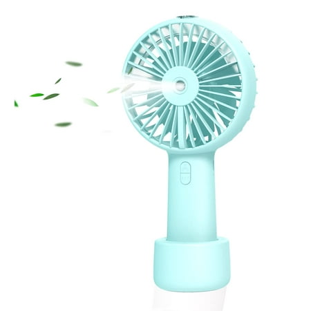 Small Handheld Misting Fan, Portable Mister Fan with 20ml Rechargeable ...