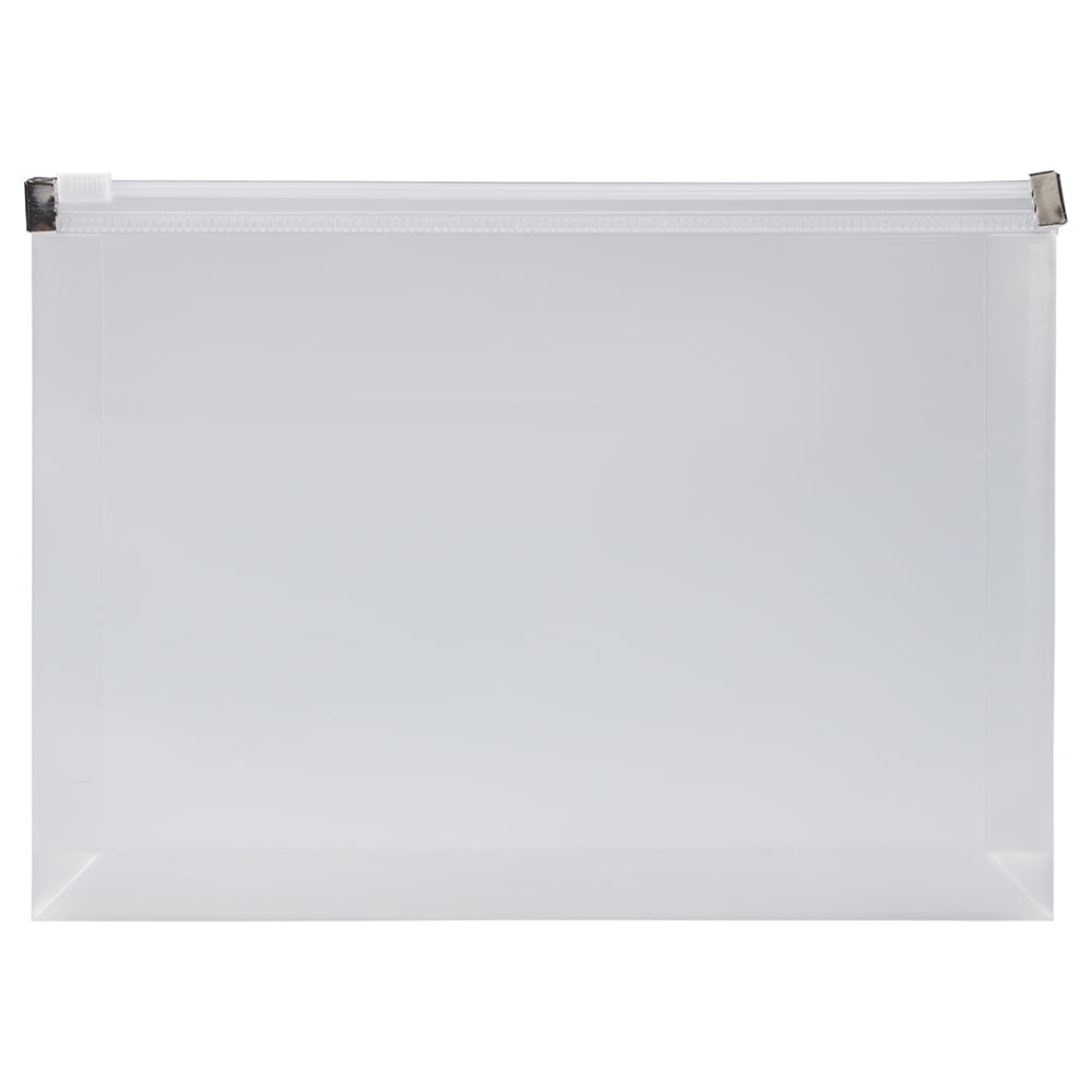 JAM PAPER Plastic Envelopes with Zip Closure - Small - 114.3 x 165.1 mm ...