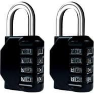 Combination Locks, AMIR Long Shackle 4 Digit Code Resettable ...