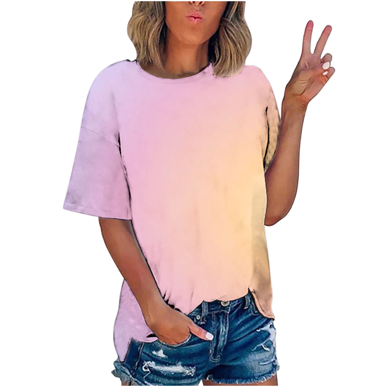 Testy Womens Plus Size Clearance Womens Summer Loose Printing Short