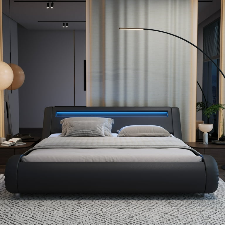 Karratha upholstered low profile platform bed orren ellis store