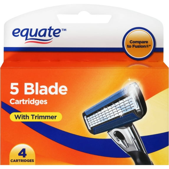 Equate Men's 5-Blade Razor Replacement Cartridges, 4 Ct - Walmart.com
