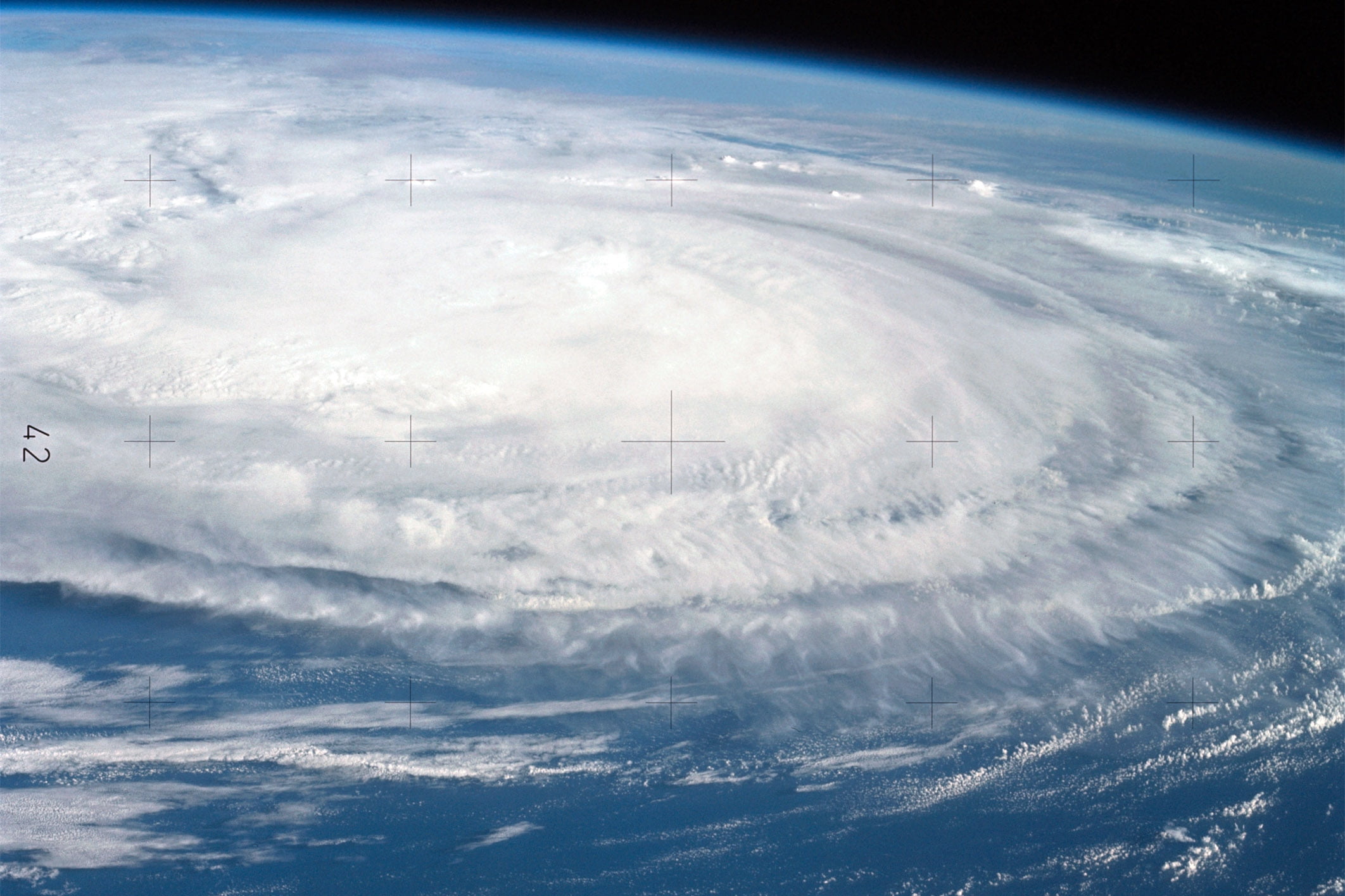 24x36 gallery poster, Hurricane Ellen of 1973, as seen from Skylab ...