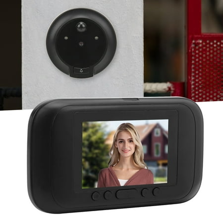 Domqga 3.5in Smart Door Viewer Night Vision PIR Movement Detection Body ...