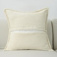 22×22 Inch Decorative Throw Pillow Cover Set, Soft Corduroy Fabric ...