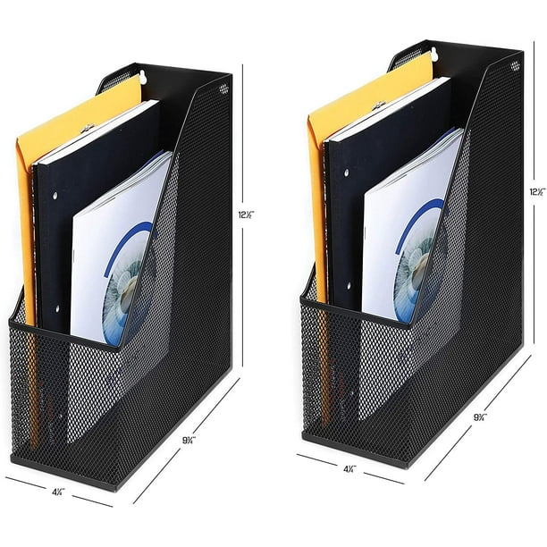 Mesh Steel Deluxe Magazine Rack, Extra Wide, Magazine File Holder ...
