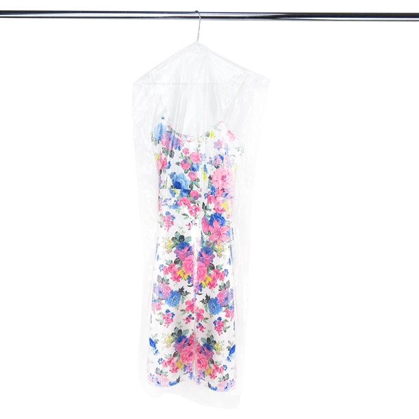 ZMLEVE 50 Pack Clear Dry Cleaning Plastic Garment Bag - 48inch, 100 ...