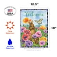 Toland Home Garden Bunny Poppies Spring Easter Flag Double Sided 12x18 ...