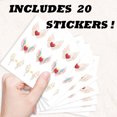 20Sheet Self-Adhesive Paper Decorative Stickers for Party Decorative ...