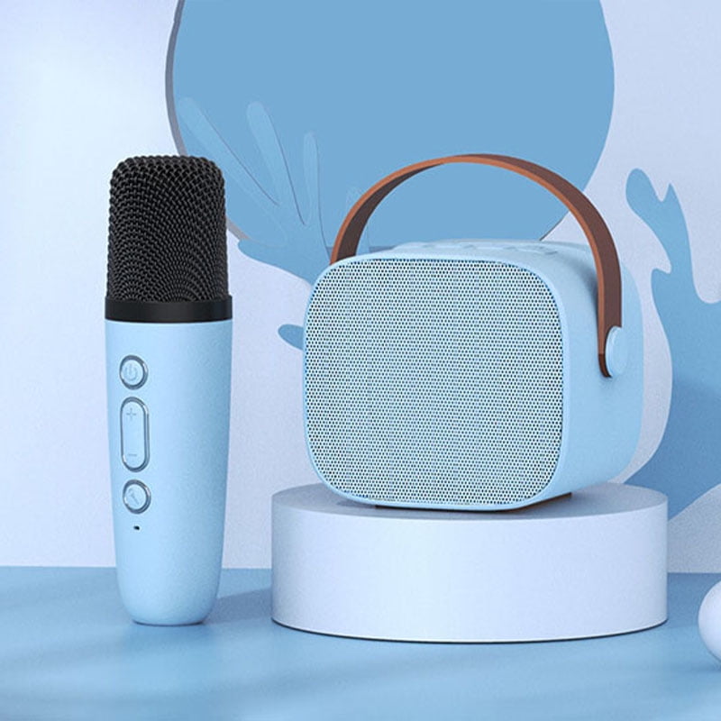 Mini Wireless Mic Bluetooth Small Speaker Outdoor Portable Karaoke ...