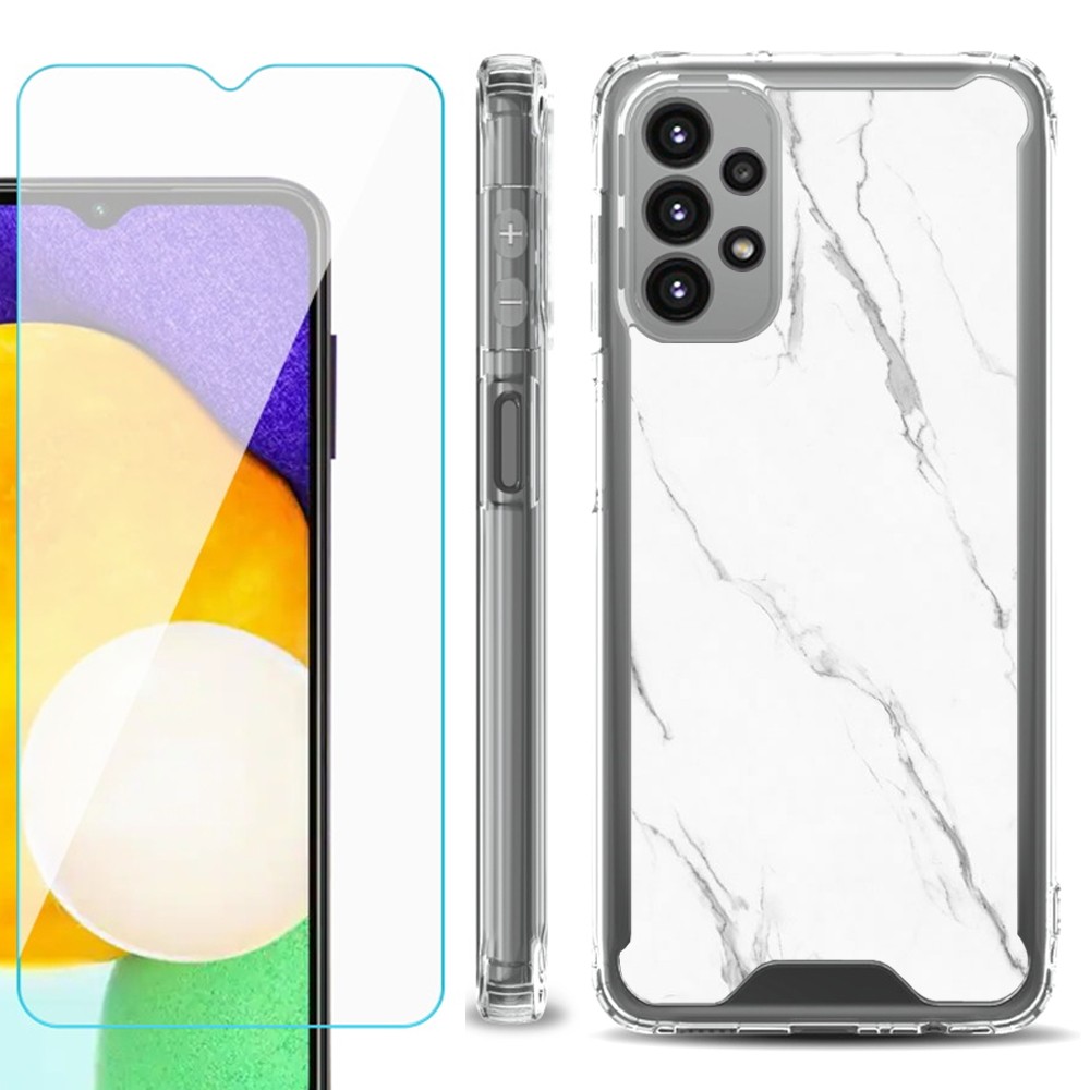 Shockproof Bumper Phone Case for Samsung Galaxy A23 5G, with Tempered ...