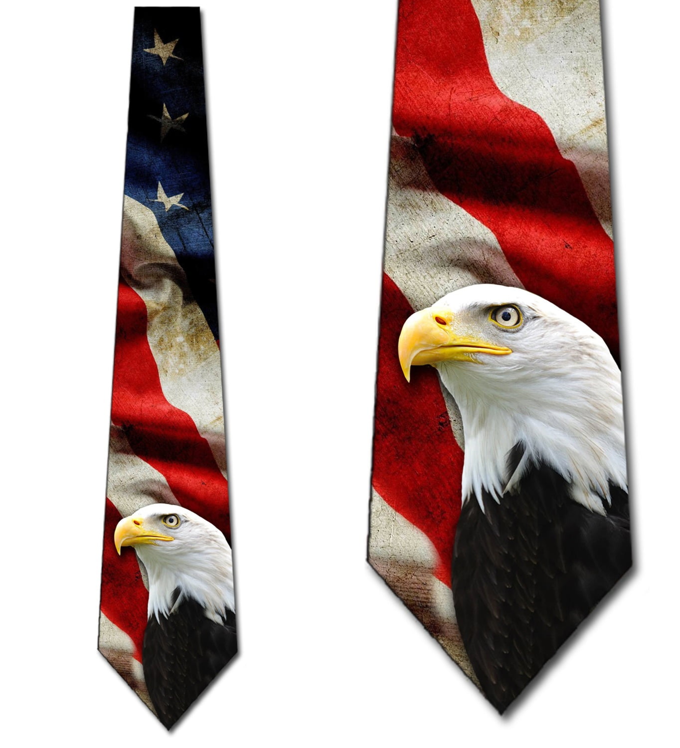 Three Rooker - Flag Ties Mens Patriotic Eagle Necktie by Three Rooker ...