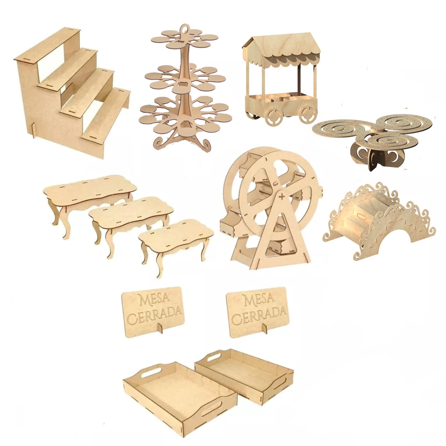 Kit Candy Bar MDF Mesa De Dulces y postres Fiesta | Bodega Aurrera en línea