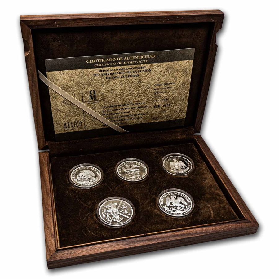 Mexico 5-Coin Silver 500th Anniversary "Cultural Fusion" Set - Walmart.com