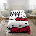 Hello Kitty Kids White Print Fleece Bed Blanket, Twin/Full - Walmart.com