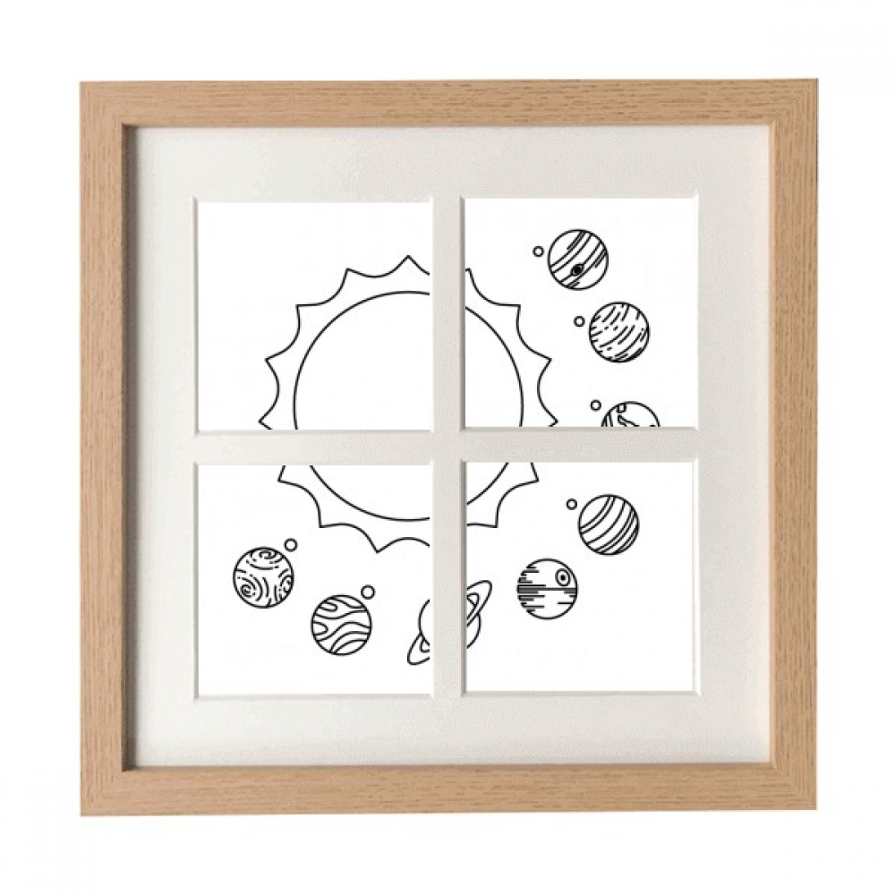 Contorno de la línea planetaria del sistema solar Pantalla de ...