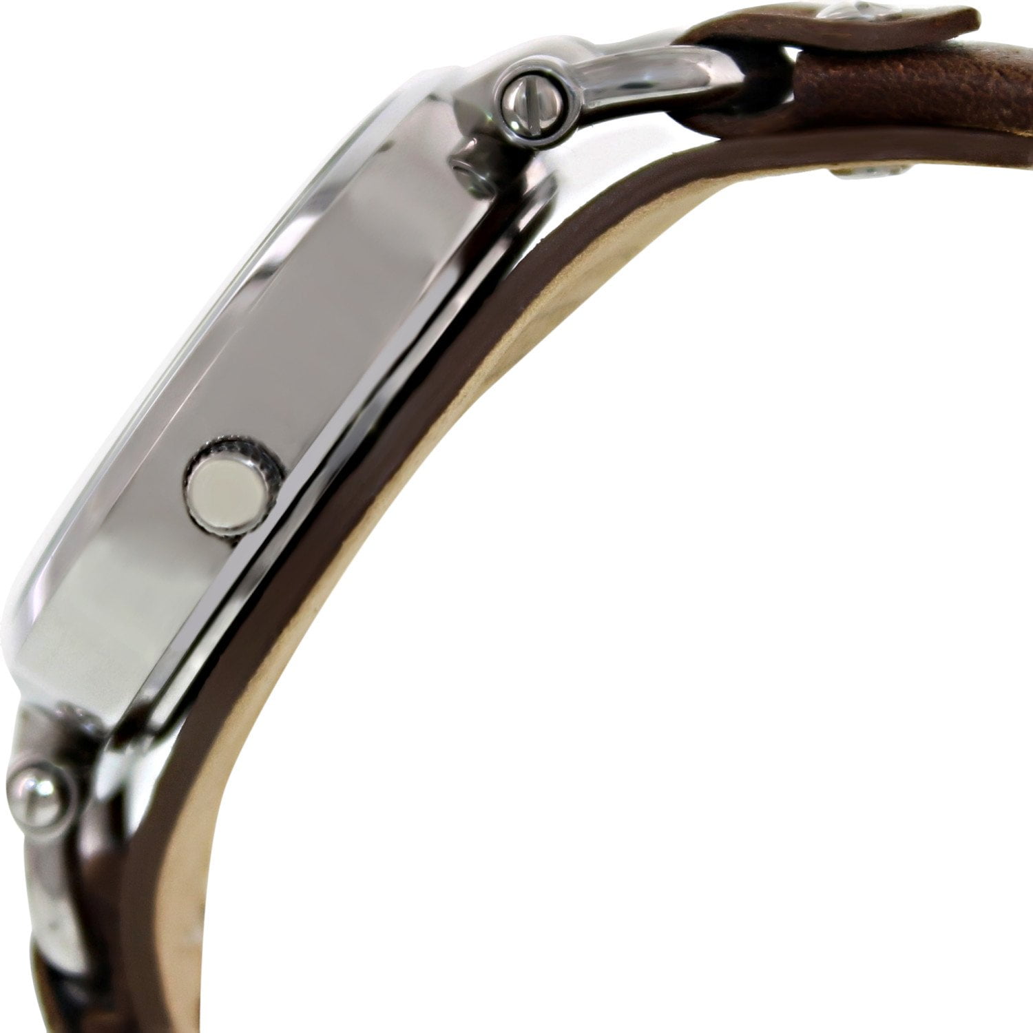 Fossil Women's Georgia ES3060 Brown Calf Skin Analog Quartz Dress Watch ...