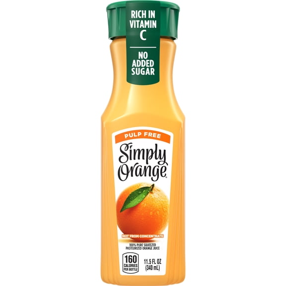 Simply Light Pulp Free Orange Juice, 46 fl oz Bottle - Walmart.com