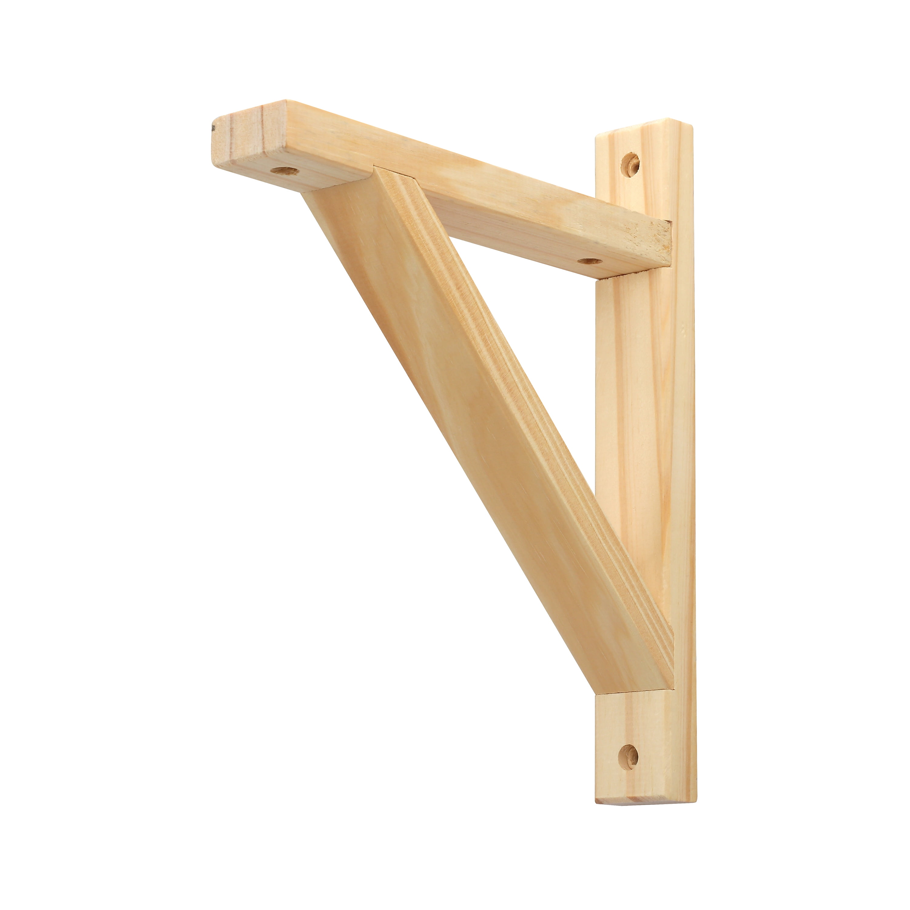 Hyper Tough 7 1 2 X 9 Inch Natural Finish Wood Shelf Bracket Model