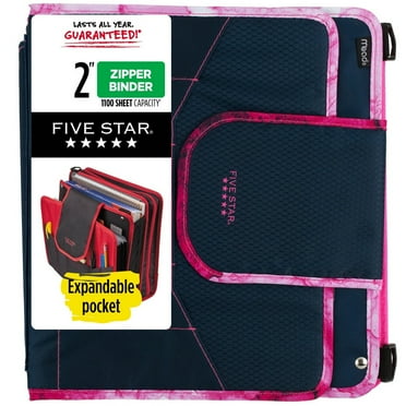Five Star 28012 1.5" Zipper Tech Binder Assorted Colors - Walmart.com