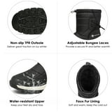 DREAM PAIRS Women’s Waterproof, Lightweight, Anti-Skid Winter Snow Boots with Warm Faux Fur ...