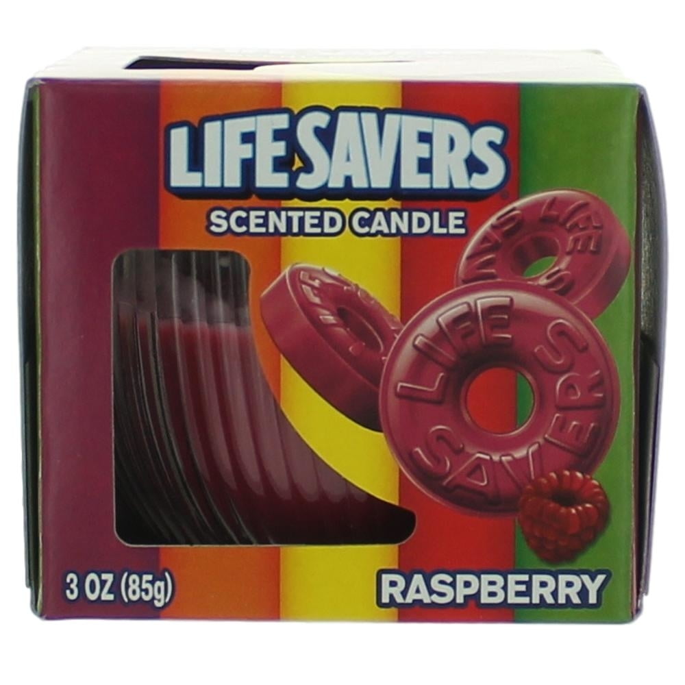 Life Savers Scented Candle 3 oz Jar - Raspberry - Walmart.com