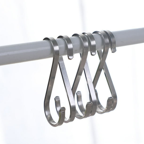 nipocaio Stainless Steel Hanging S-Hooks for Cookware or Butcher Meat ...