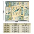 Blue Bird Blanket Gift Throw Blanket Vintage Floral Gift for Women Bird ...