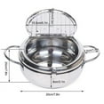Japanese Deep Frying Pot Tempura Fryer Pan Temperature Control ...