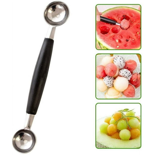 Double Head Stainless Steel Watermelon Digging Fruit Scoop Digging Ball ...