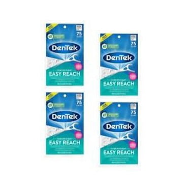 2 Pack - DenTek Complete Clean Mouthwash Blast Angled Floss Picks 75 ...
