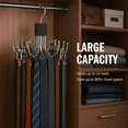 4-Pack Swivel Closet Hanger Hooks – Heavy-Duty 360 ° Rotating Metal ...