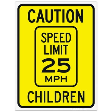 10 MPH Speed Limit Watch For Children Sign, Traffic Sign, 24x30 ...