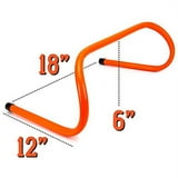Crown Sporting Goods 6-inch Speed Agility Training Hurdles, Pack of 5 ...
