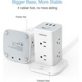 TESSAN Multi Electrical Outlet Splitter with Dual Outlets 3 USB Wall ...
