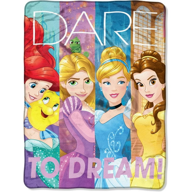 Disney Princesses Throw Blanket, Dreamers, Micro Raschel, 46x60 ...
