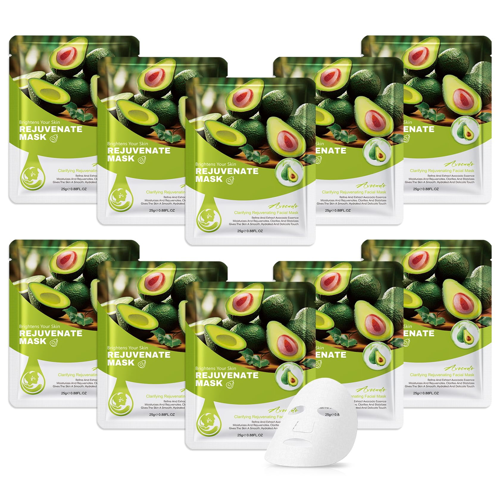 Click here for Linghaolh 10 Pack Variety Facial Sheet Masks Skin... prices