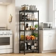 5 Tier Storage Shelves for Small Space, Adjustable Metal Shelving Unit ...