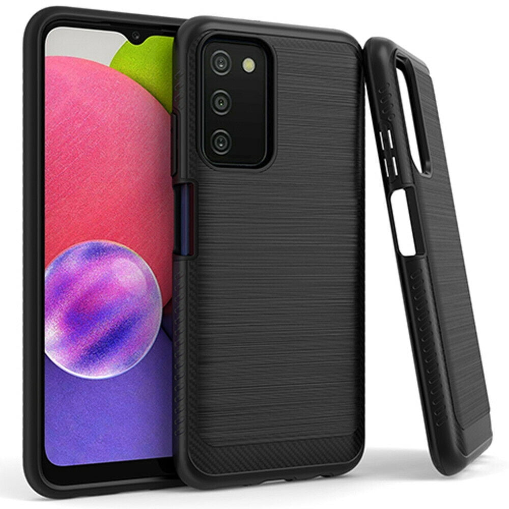 Kaleidio Case For Samsung Galaxy A03S (2022) [Metallic Armor] Lightweight Hybrid [Shockproof] 2 ...