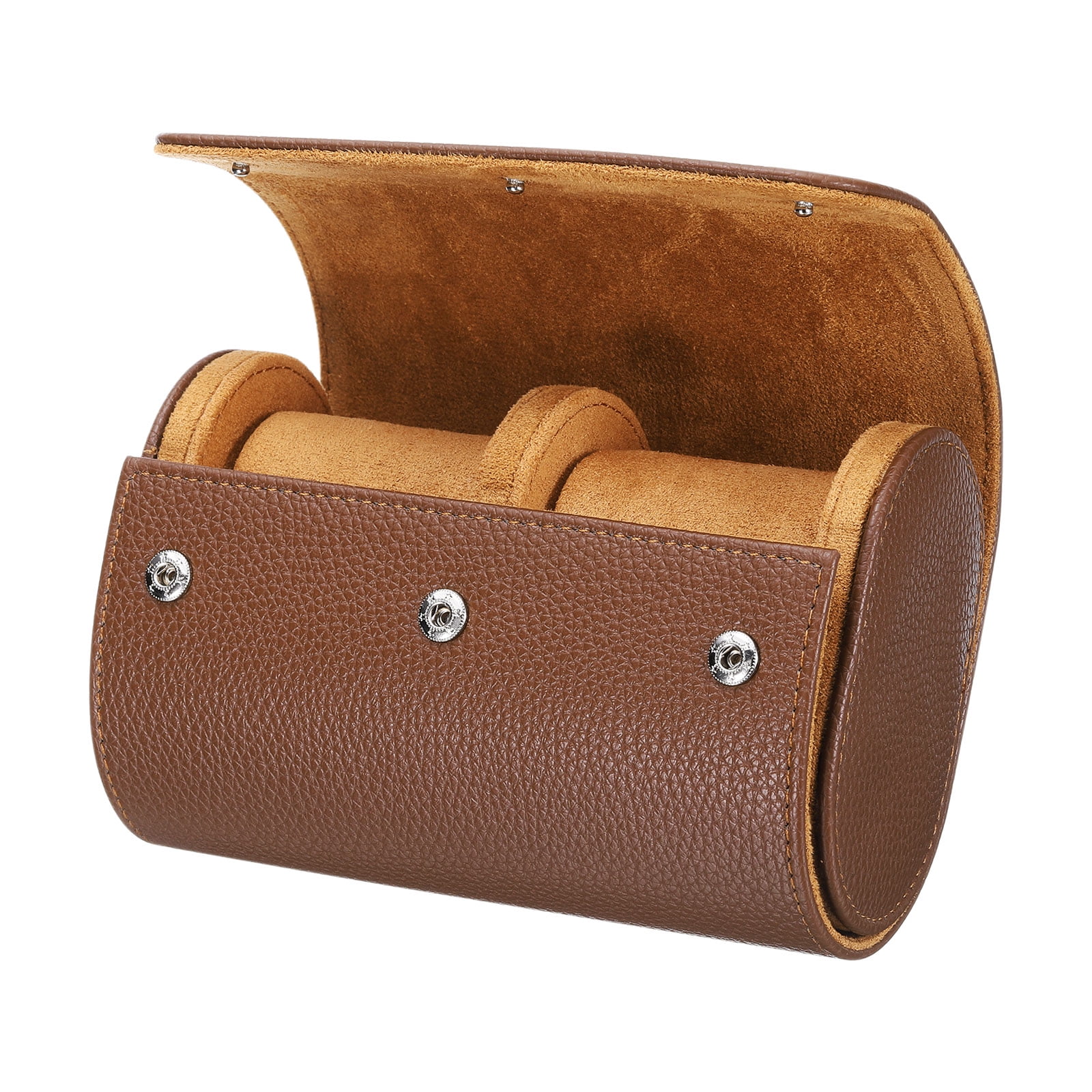 Click here for Uxcell Watch Roll Travel Case 2 Slots Portable Lea... prices