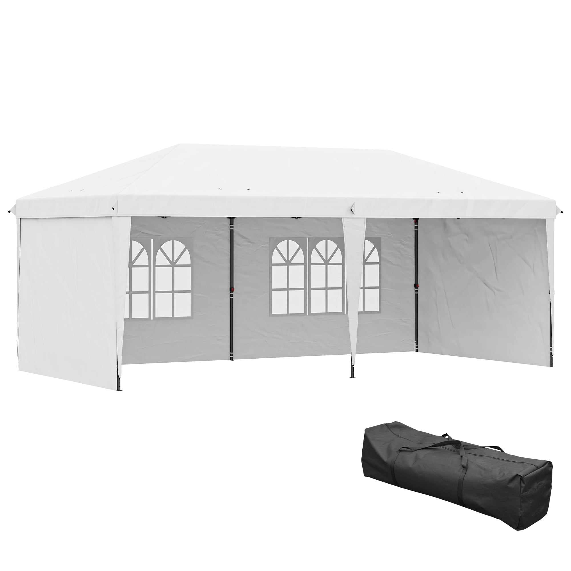 Click here for Outsunny 10x 20 Outdoor Pop Up Canopy Tent W/ Carr... prices