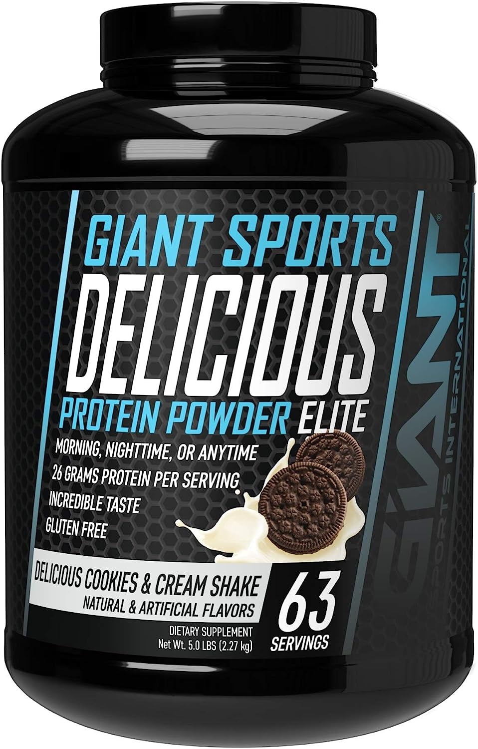 Giant Sports Delicious Elite - 24g of Whey Protein Powder with Muscle ...