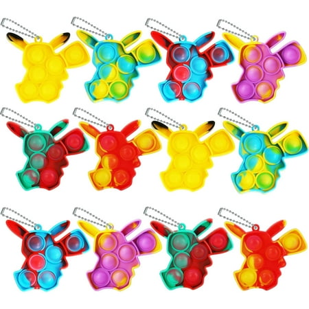 ZHENGBOS 12Pcs Mini Push pop Sensory Fidget Toys, Mini Anti-Anxiety ...