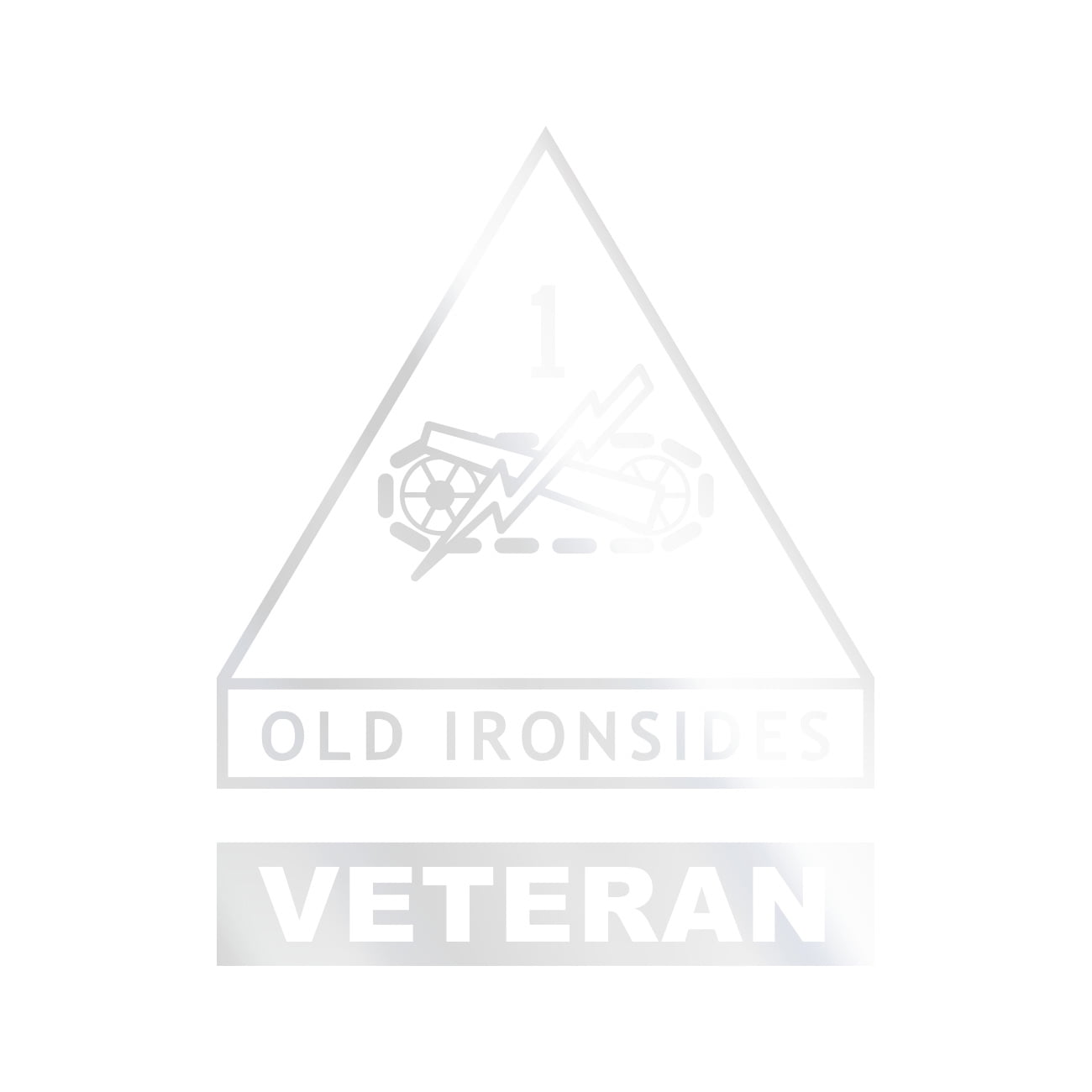 1st Armored Division Veteran Sticker Decal Die Cut - Self Adhesive ...