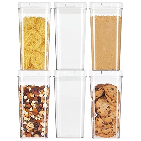 mDesign Large Airtight Food Storage container with Lid for Kitchen ...